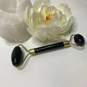 Curated by Megan | Bath & Body | New Obsidian Stone Facial Roller Black ...